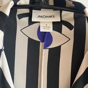 Monki | Dresses | Nwot Asos Monki Mini Shirt Dress In Eye Stripe ...